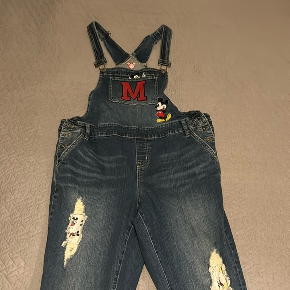 Disney | Pants & Jumpsuits | Disney Mickey Mouse Denim Overalls | Poshmark